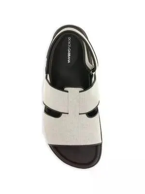 Dolce & Gabbana Dg-detail Flatform Sandals - Neutrals