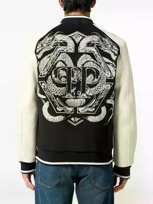 Philipp Plein Rear Dragon Detail Bomber Jacket