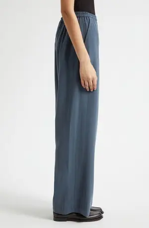 Emporio Armani Pinstripe Pants With Elastic Waist
