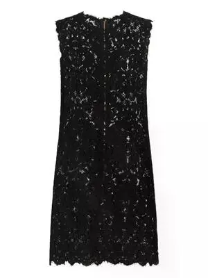 Dolce & Gabbana Lace Zip-fastening Mini Dress - Black
