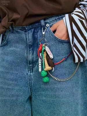 CHARLES JEFFREY Character Crochet Bag Charm - Green