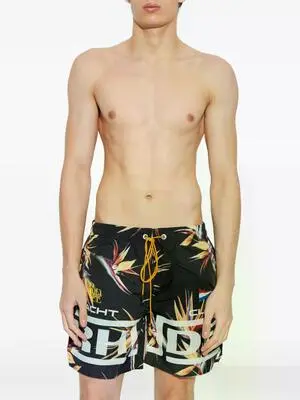 Rhude Floral Drawstring Swim Shorts