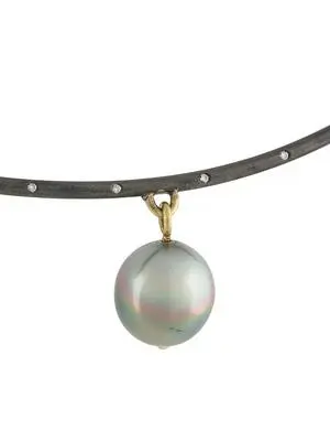 DALILA BARKACHE 18kt Black Gold Pearl Choker