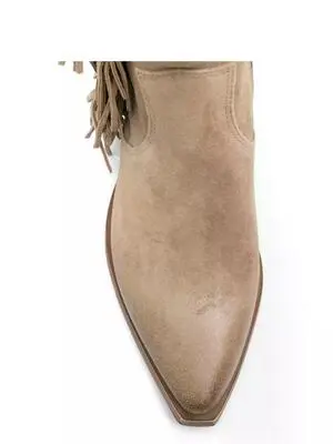 METISSE Fringed Ankle Boots
