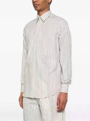 GREYED Striped Chest-pocket Shirt