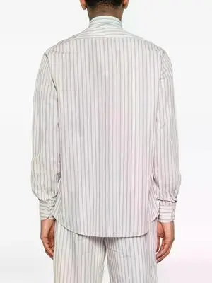 GREYED Striped Chest-pocket Shirt