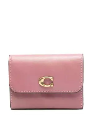 COACH Logo-plaque Leather Wallet - Pink