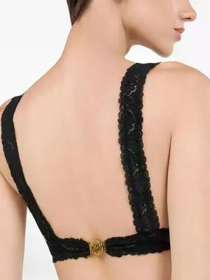 Roberto Cavalli Leopard Print Lace Swimwear - Black
