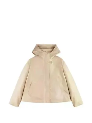 FAY Hooded Parka Coat - Neutrals