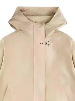 FAY Hooded Parka Coat - Neutrals