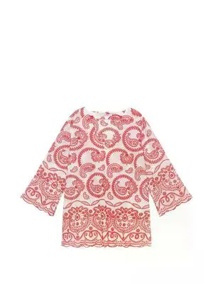 Malìparmi Broderie Anglaise Shirt - Red