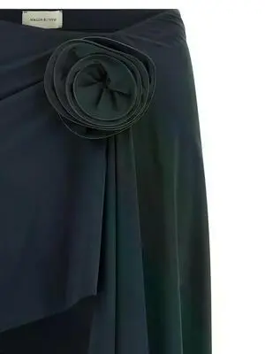 Magda Butrym Floral Appliqué Asymmetrical Cover-up