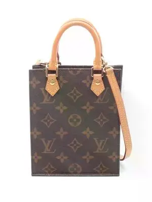 LOUIS VUITTON Monogram Petit Sac Plat Satchel 2010-2026