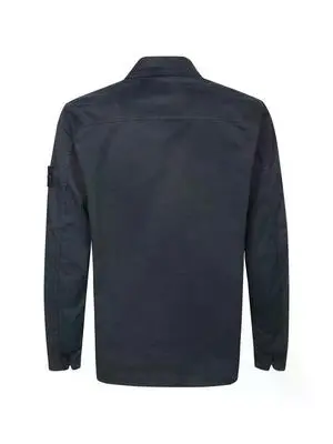 Stone Island Logo-patch Shirt Jacket - Blue
