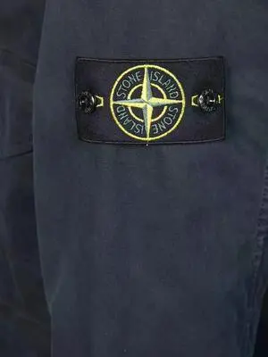 Stone Island Logo-patch Shirt Jacket - Blue
