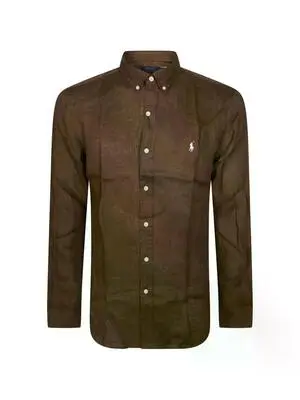 Polo Ralph Lauren Embroidered-logo Shirt - Brown