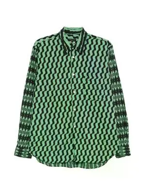 Comme Des Garçons Printed Shirt - Green