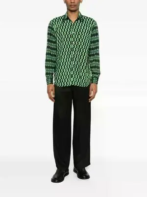 Comme Des Garçons Printed Shirt - Green