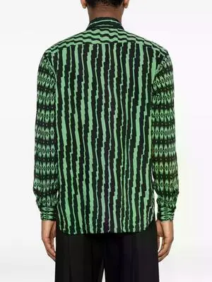 Comme Des Garçons Printed Shirt - Green