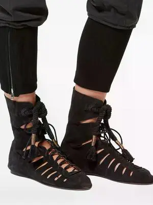 Isabel Marant Étoile Liade Leather High-top Boots - Black