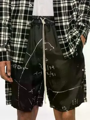 Rick Owens Graphic-print Shorts