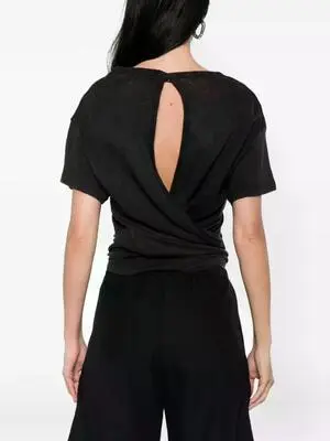 IRO PARIS Sorenza Open-back T-shirt - Black