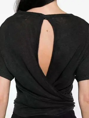 IRO PARIS Sorenza Open-back T-shirt - Black