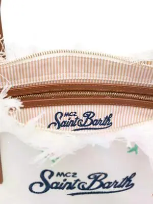 MC2 SAINT BARTH Floral-embroidered Tote Bag - White