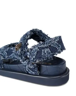 Kurt Geiger Orson Embellished Denim Sandals
