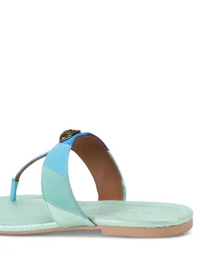 Kurt Geiger Kensington T-bar Sandals - Open Blue