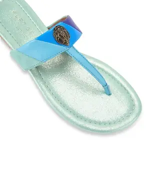 Kurt Geiger Kensington T-bar Sandals - Open Blue