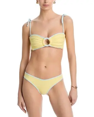 MONTCE Bandeau Bikini Top With Ring Detail - Sunshine Binded