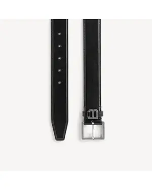 Balenciaga Hourglass Leather Belt - Black