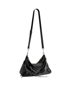Balenciaga Le City Moto Medium Shoulder Bag - Black