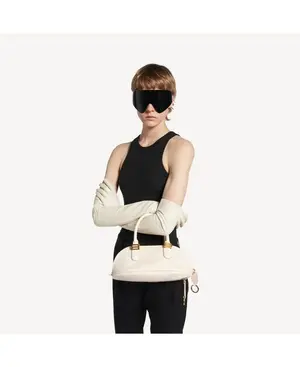 Balenciaga Bolero Bowling Bag Mini - Cream