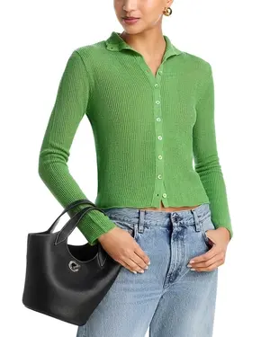 Veronica Beard Anchor Leather Top Handle Bag