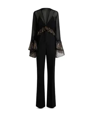 Etro Maxi Catsuit - Printed Black