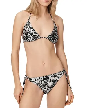 ALLSAINTS Saph Bikini Bottom - Grey Leopard