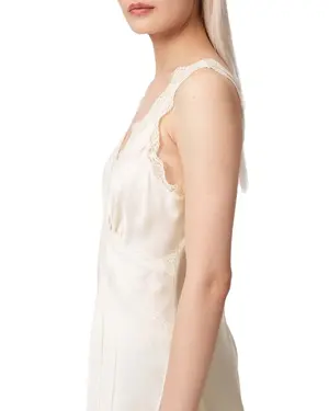 ALLSAINTS Ilka Asymmetrical Lace Trim Dress