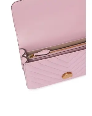 Pinko Love One Mini Leather Crossbody Bag