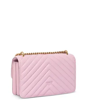 Pinko Love One Mini Leather Crossbody Bag