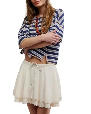 Free People Lady Tulip Mini Skirt - Tea