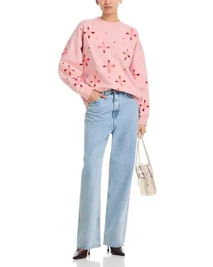 Essentiel Antwerp Embroidered Cotton Sweatshirt