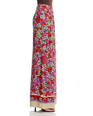 Essentiel Antwerp Printed Wide-leg Pants - Fire Glow