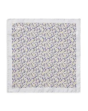 Eton Paisley Tucano Silk Twill Pocket Square