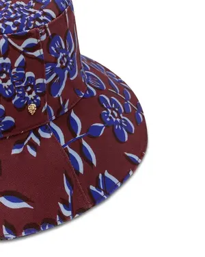 Helen Kaminski Tessa Floral Print Canvas Bucket Hat