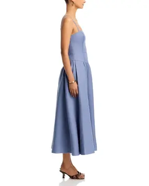 REFORMATION Katarin Linen Dress - Cornflower | Editorialist