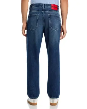 Hugo 838 Relaxed Tapered Fit Jeans - Navy
