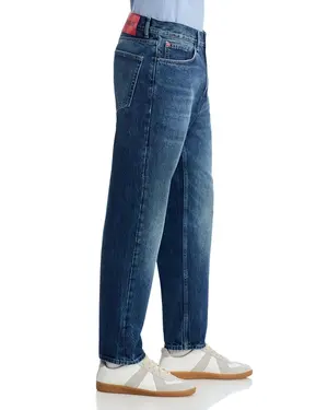 Hugo 838 Relaxed Tapered Fit Jeans - Navy