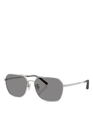 Oliver Spencer R-17 Aviator Sunglasses By - Silver